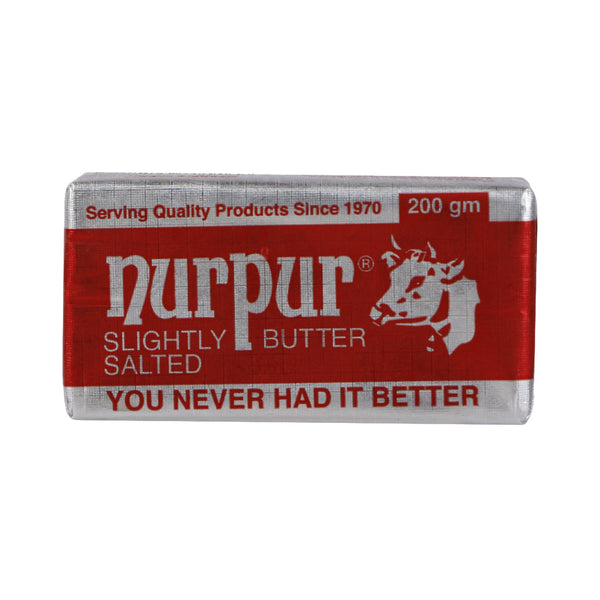 NURPUR BUTTER SLIGHTLY SALTED 200GM – Aster-supermarket